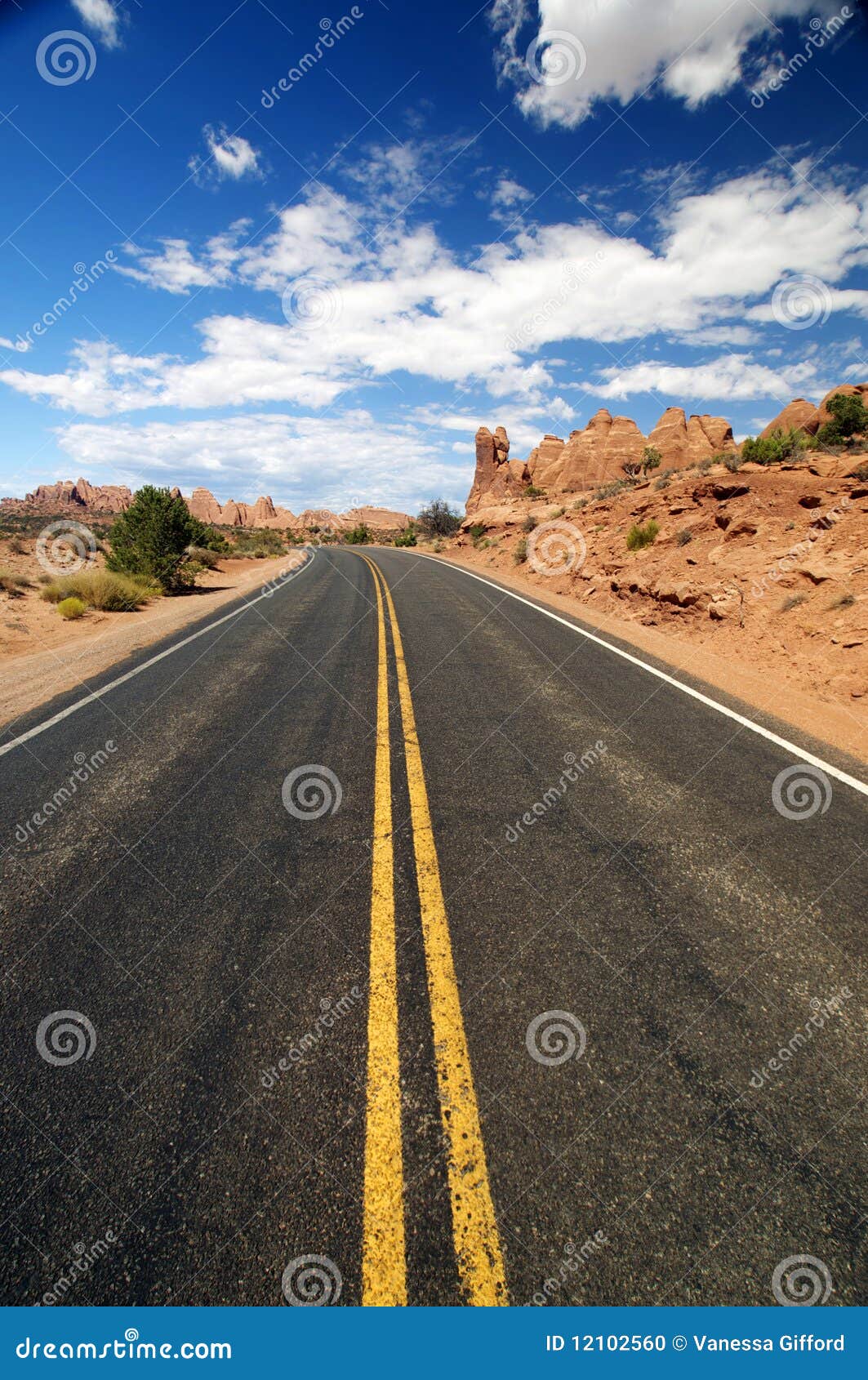 Wide Open Road stock photo. Image of beautiful, cloud - 12102560