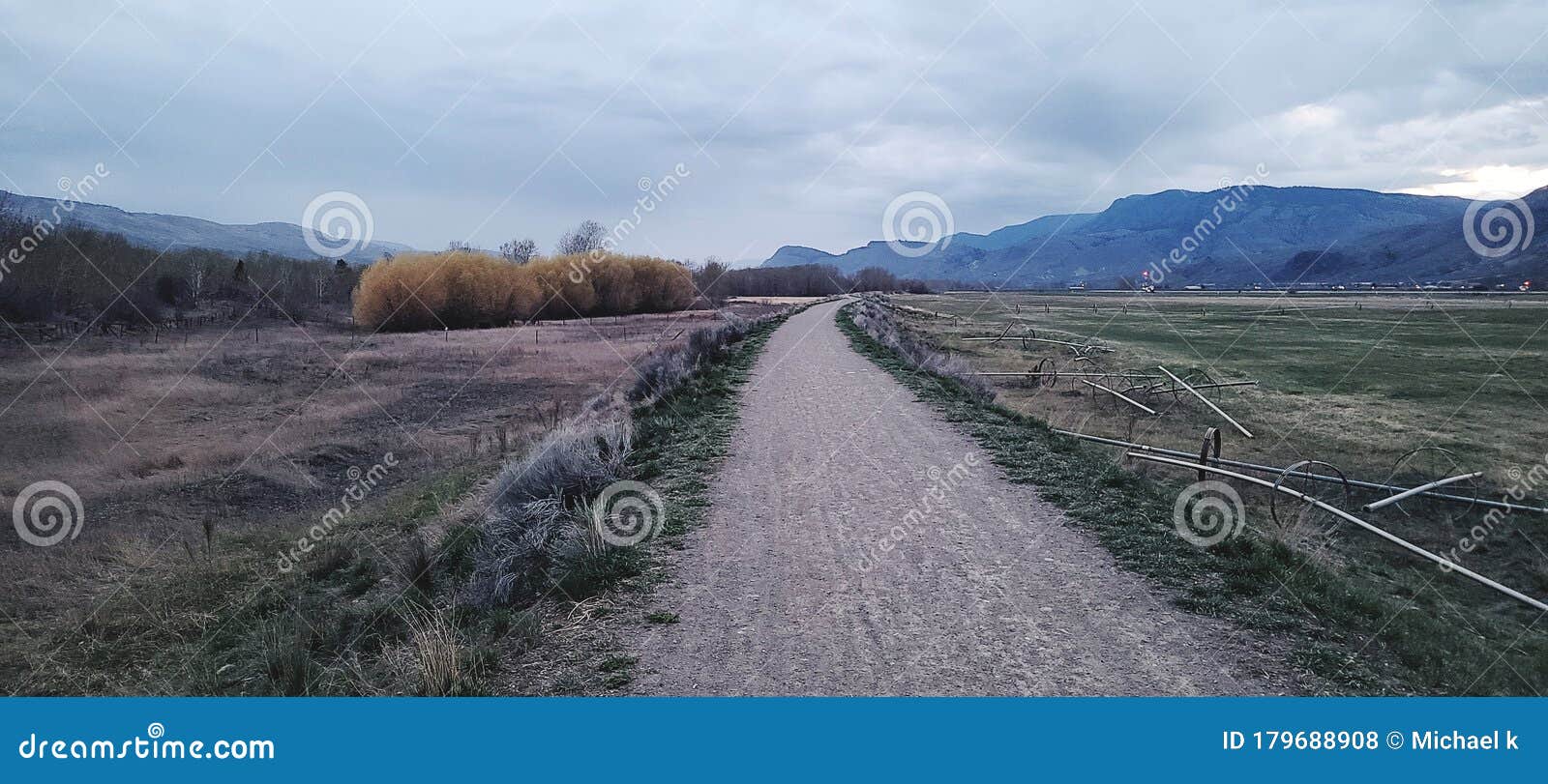 Wide open spaces stock photo. Image of prairie, mountain - 179688908