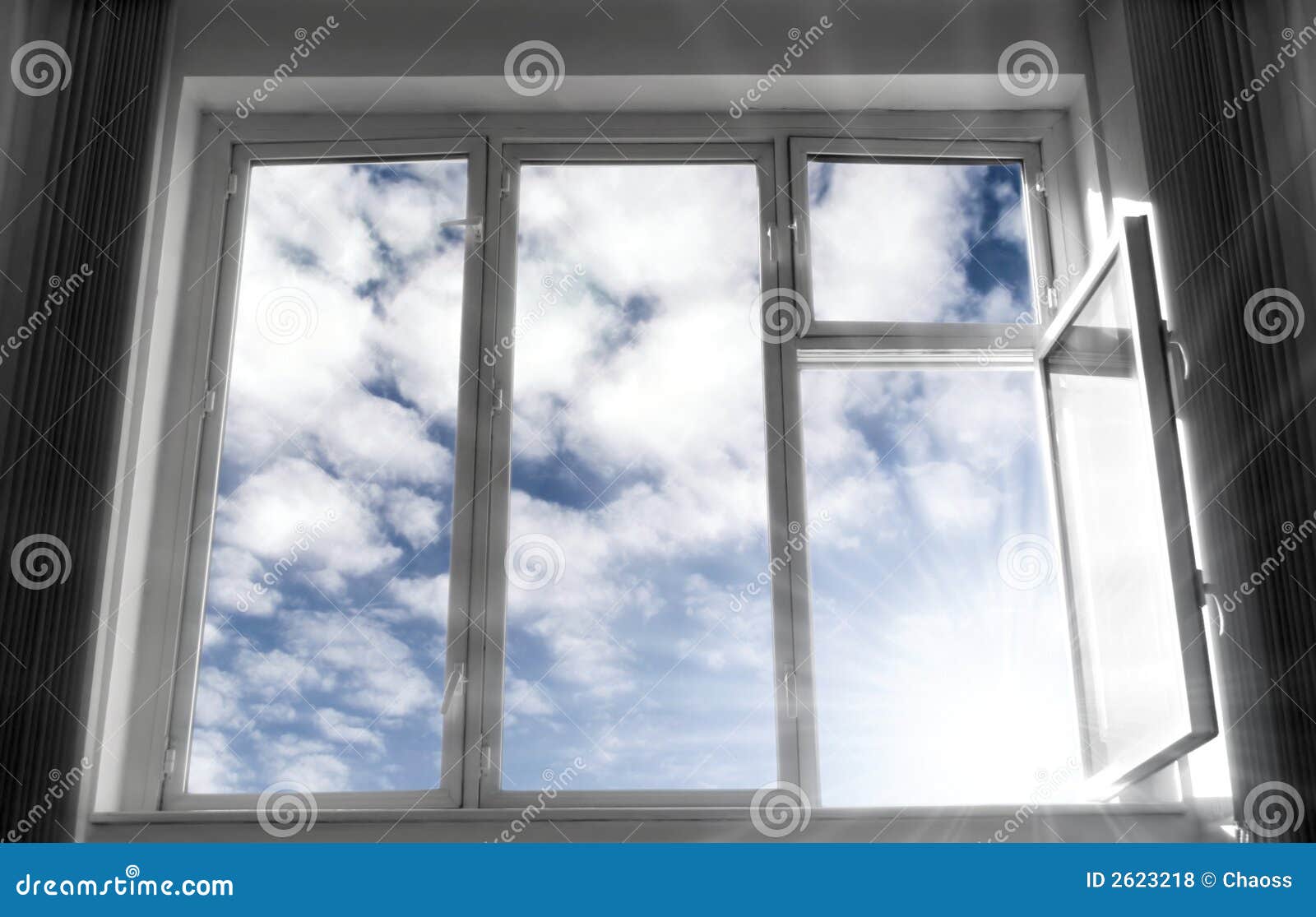 Wide open window stock photo. Image of building, heaven - 2623218