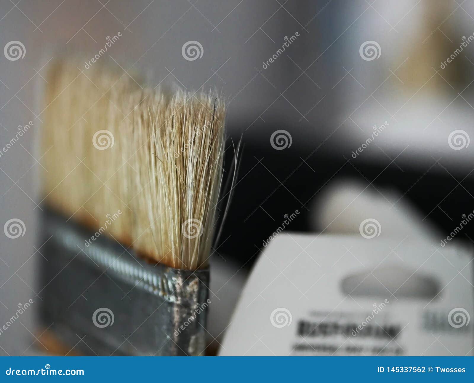 Paint Brush Up Close stock photo. Image of business - 145337562