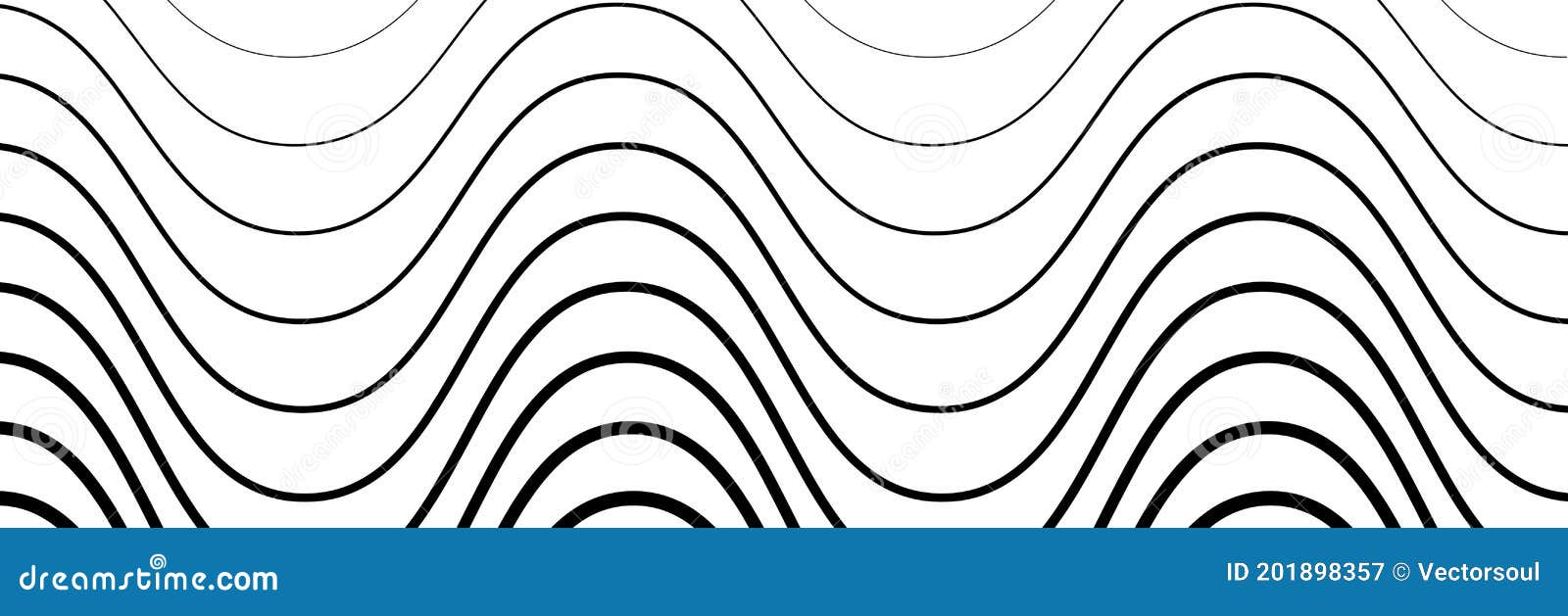 Wide Rectangular Format Wavy, Waving, Zig-zag, Criss-cross Lines Design ...