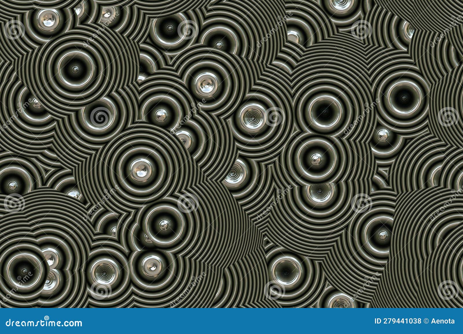 Wide Repeating Absract Metal Bubble Background Stock Illustration ...