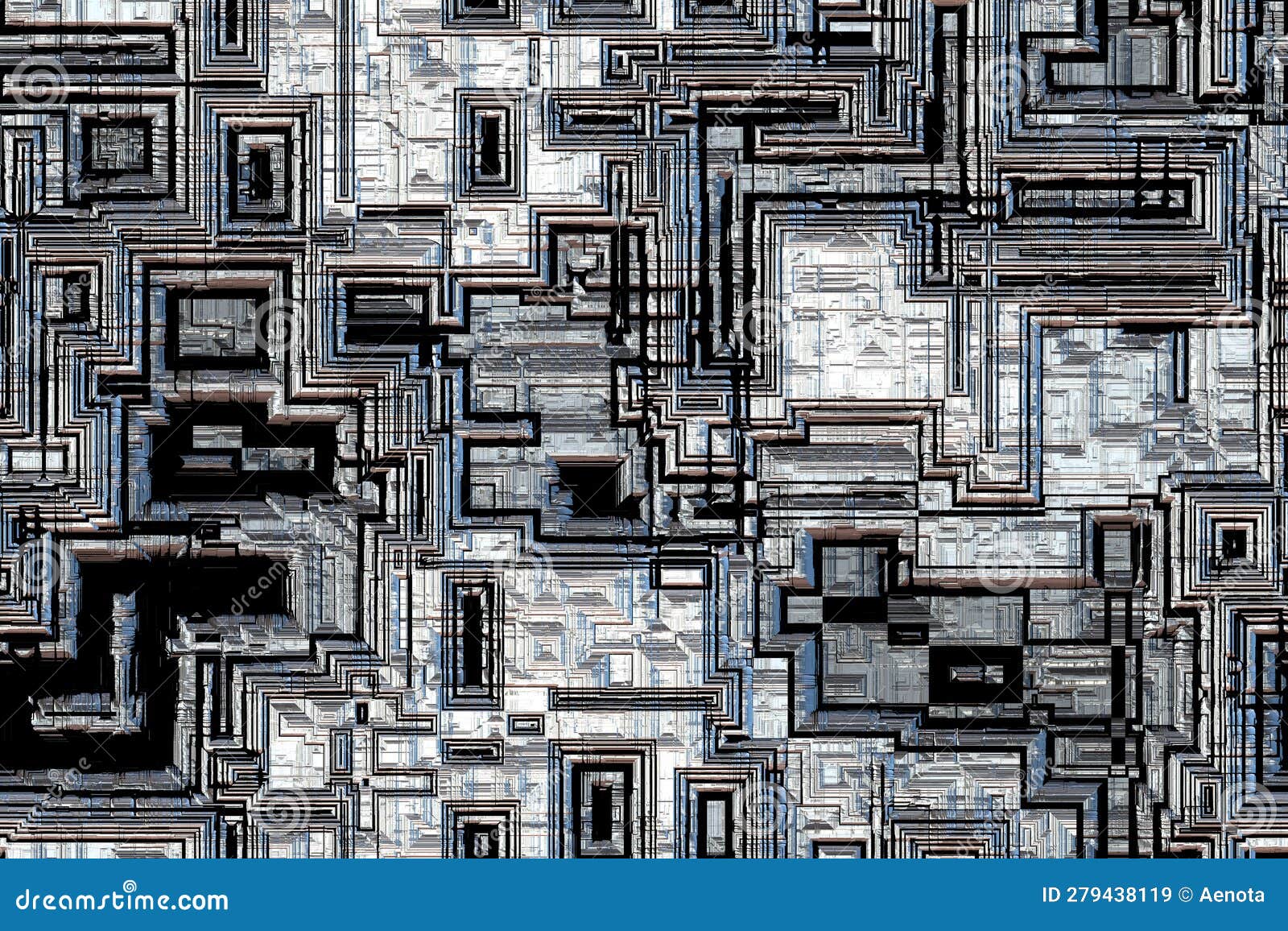 Wide Repeating Abstract High Tech Background Stock Illustration ...