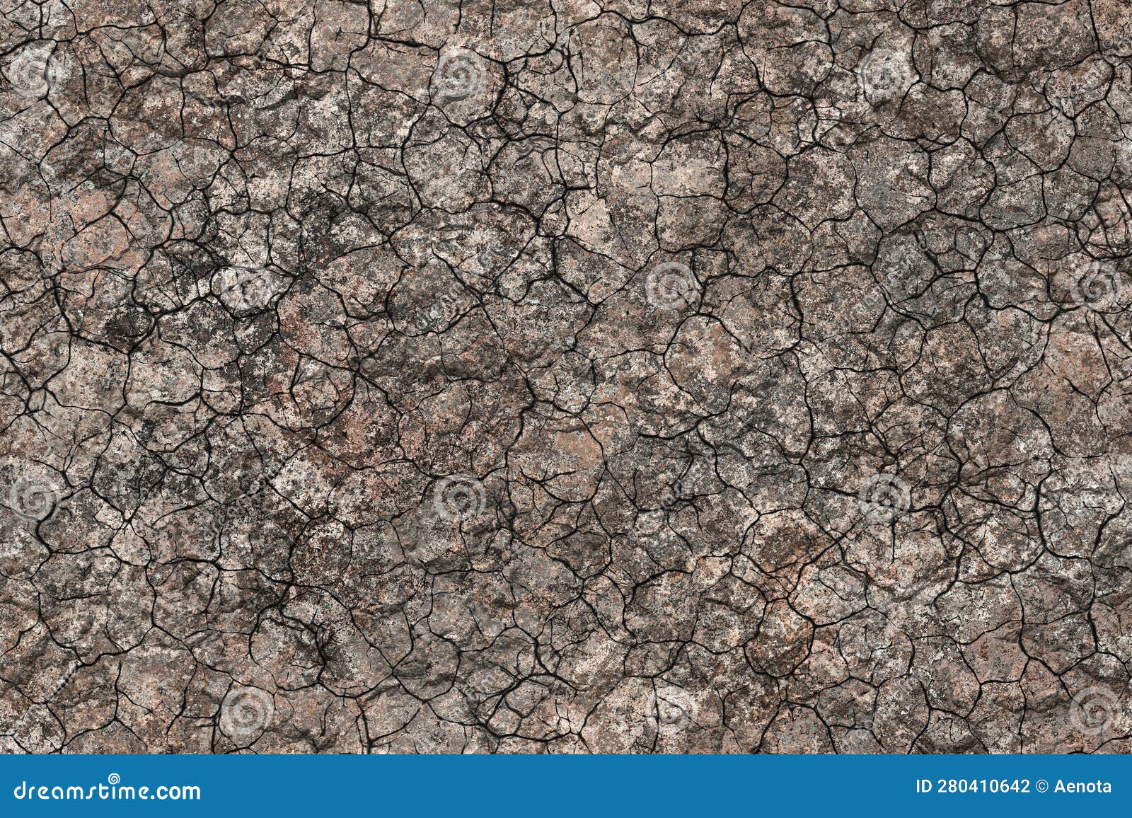 Wide Repeating Cracked Soil Pattern Stock Illustration - Illustration ...
