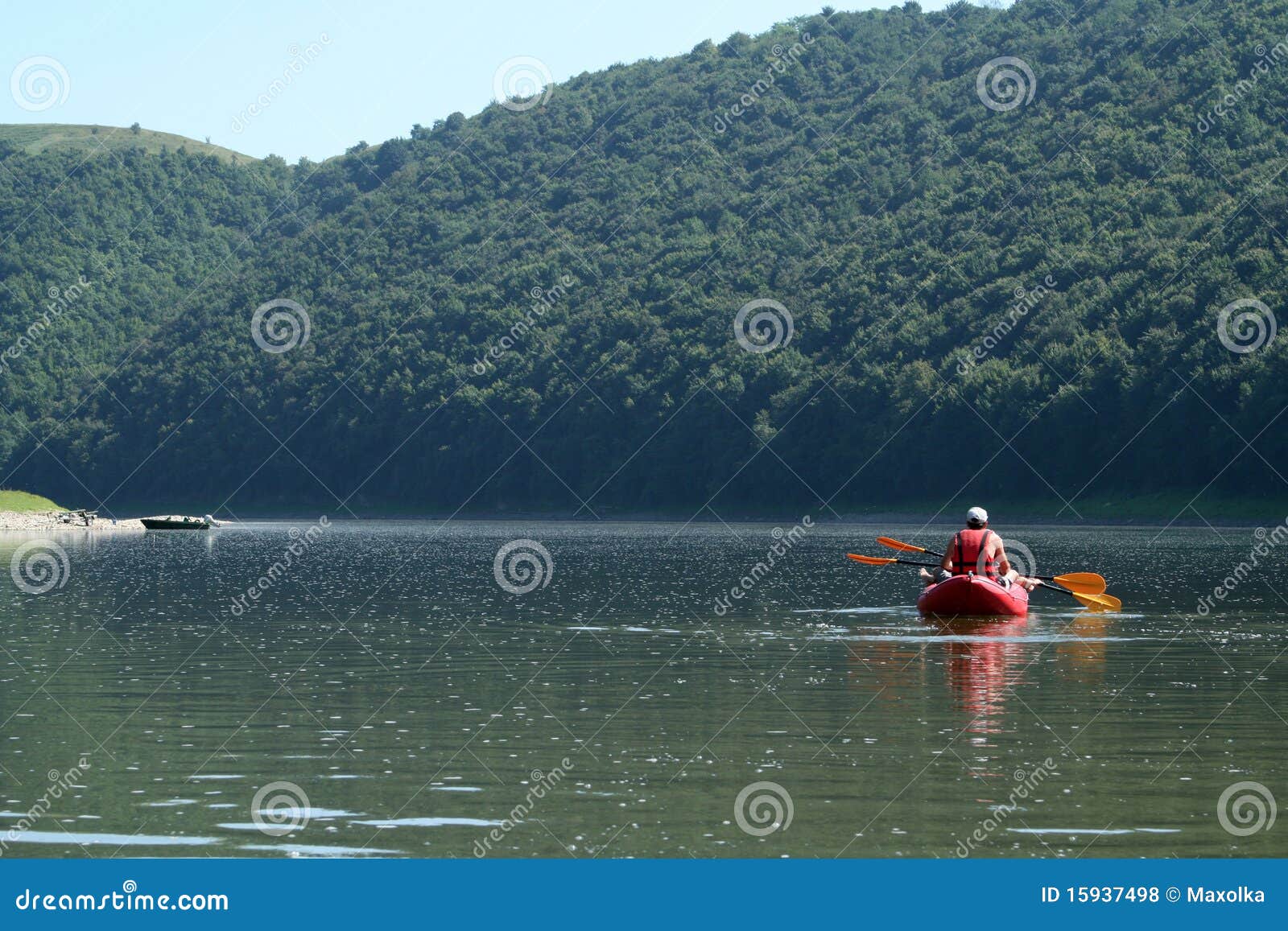 Wide river rafting stock photo. Image of oars, paddle - 15937498