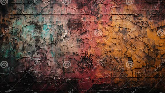 Wide Rust Textured Banner Background Generative AI Stock Illustration ...