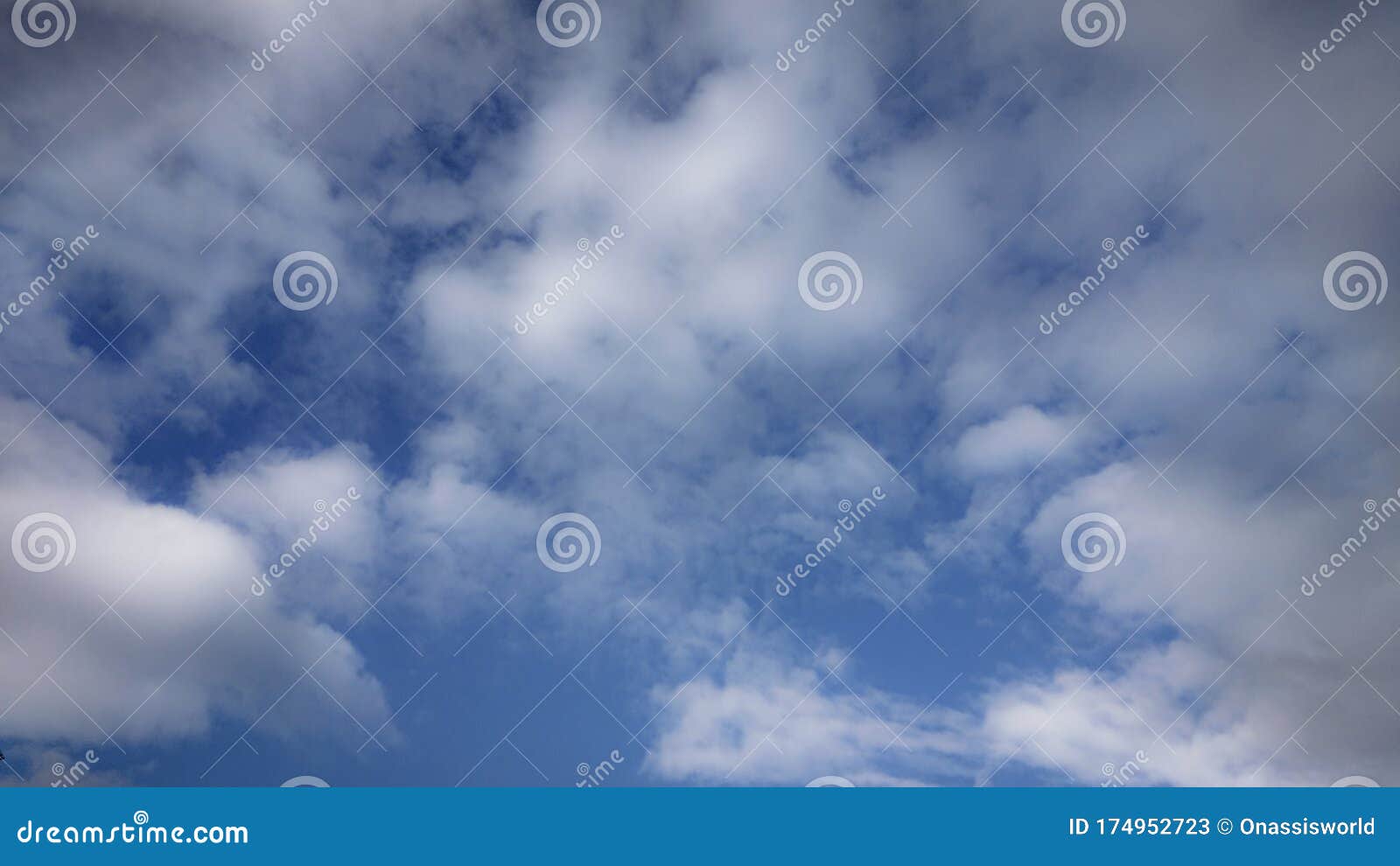 Wide Screen Blue Skyscape Clouds Stock Image - Image of wide, clouds ...