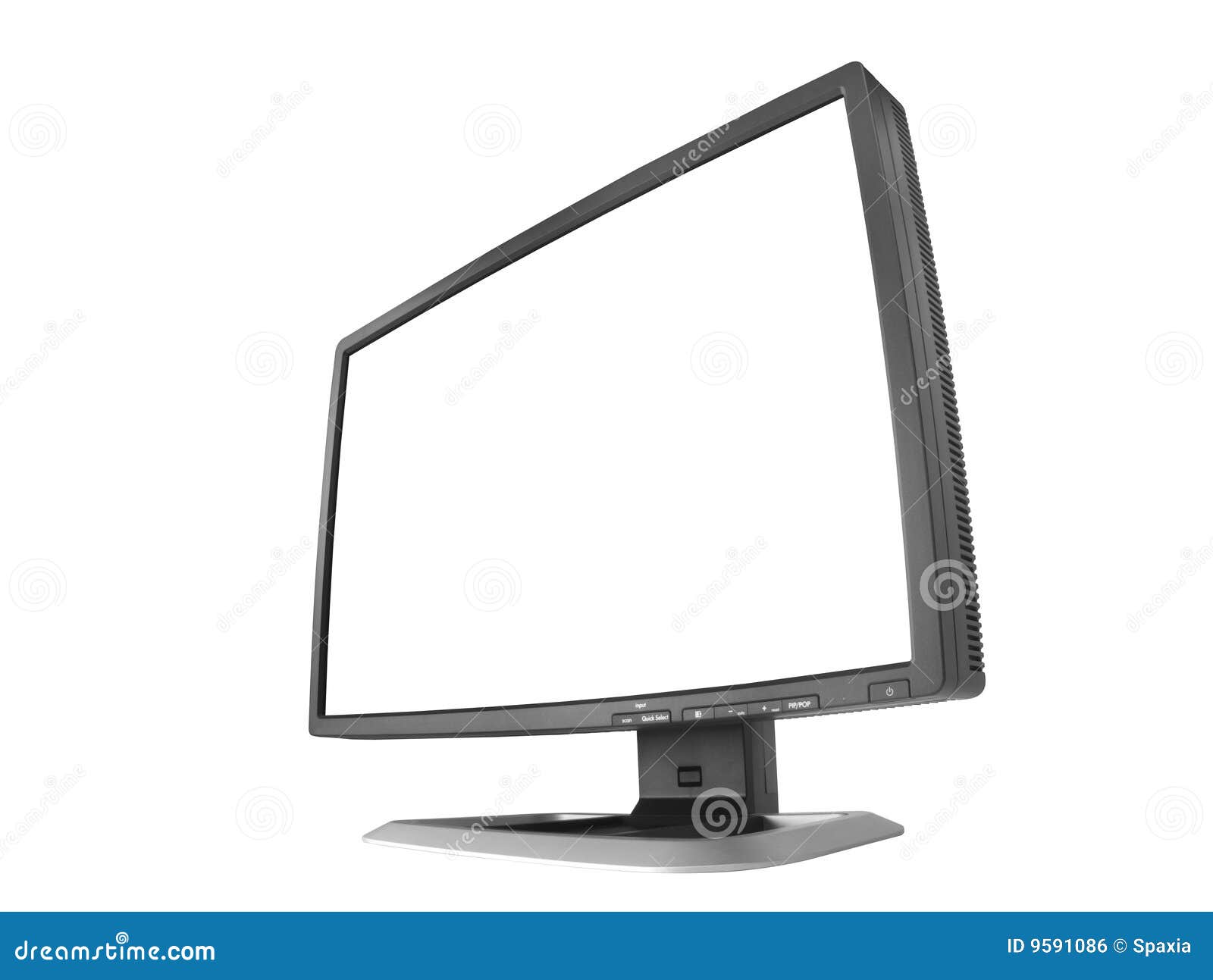 Wide Screen Computer Monitor Stock Photo - Image of background ...