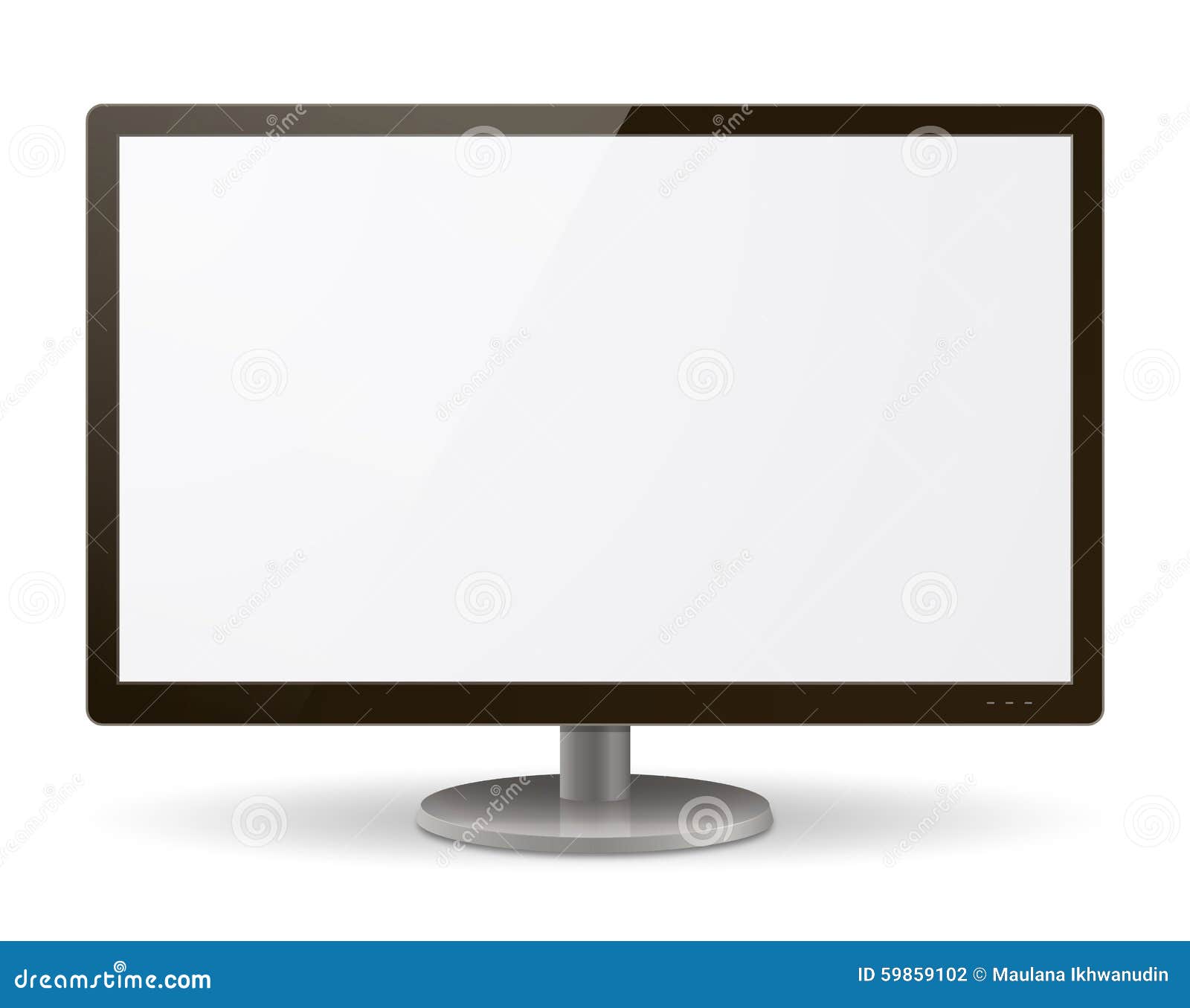 Wide Screen Computer Monitor II Stock Vector - Illustration of digital ...