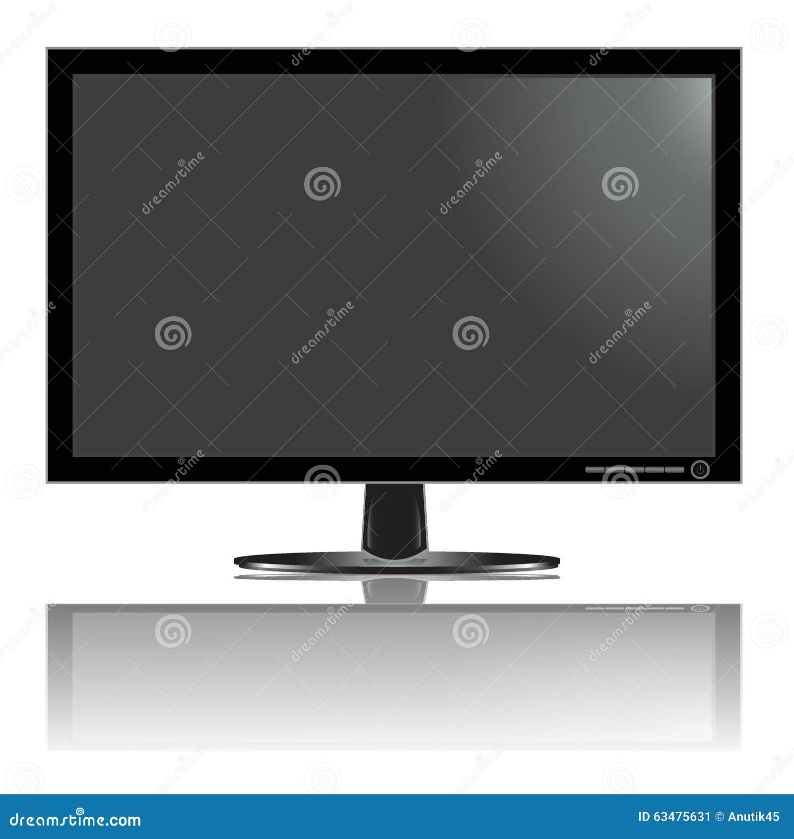 Wide, Screen, Computer, Monitor Stock Vector - Illustration of white ...