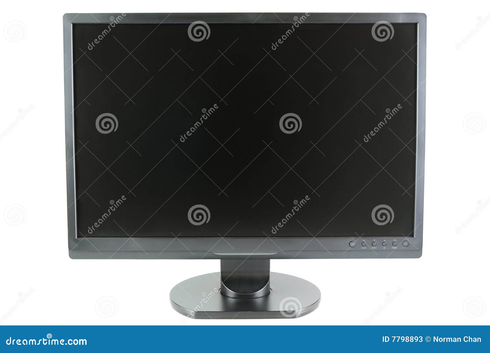 Wide screen LCD monitor stock image. Image of screen, panel - 7798893