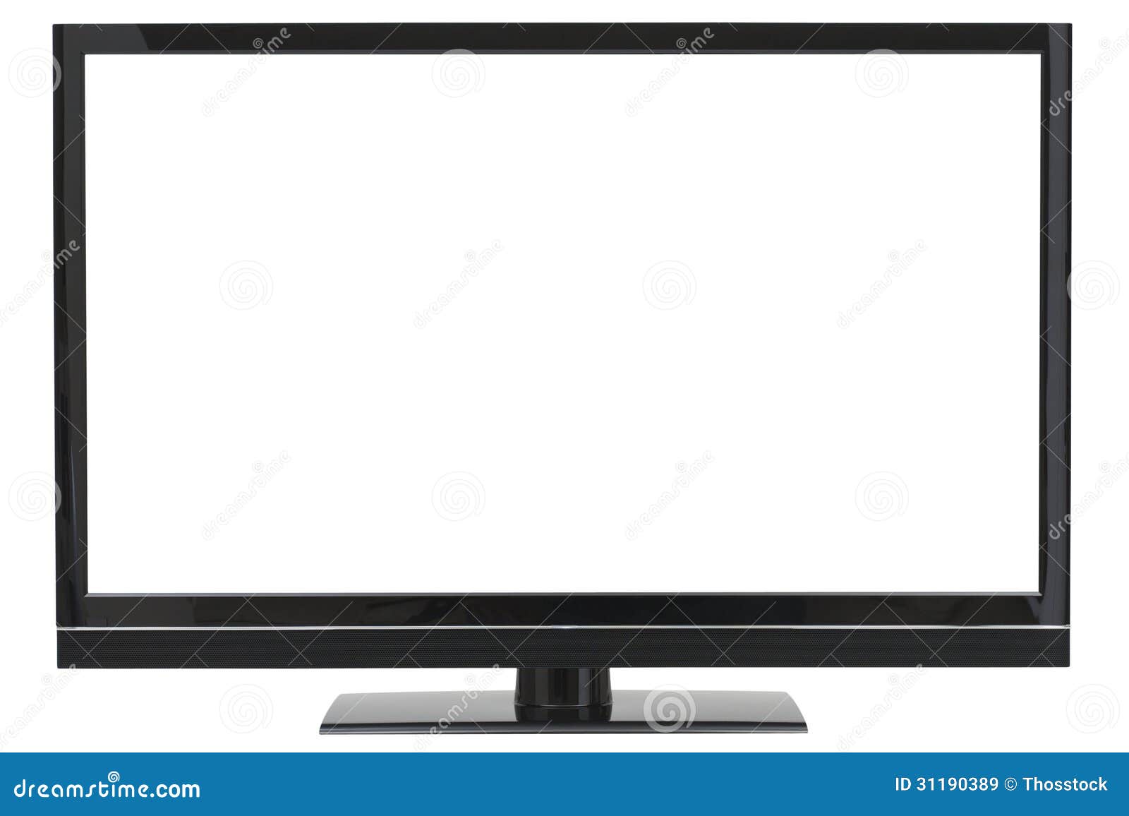 Wide Screen LCD TV stock image. Image of screen, clipping - 31190389
