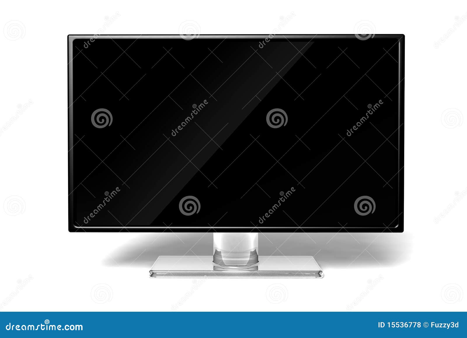Wide screen modern TV icon stock illustration. Illustration of ...