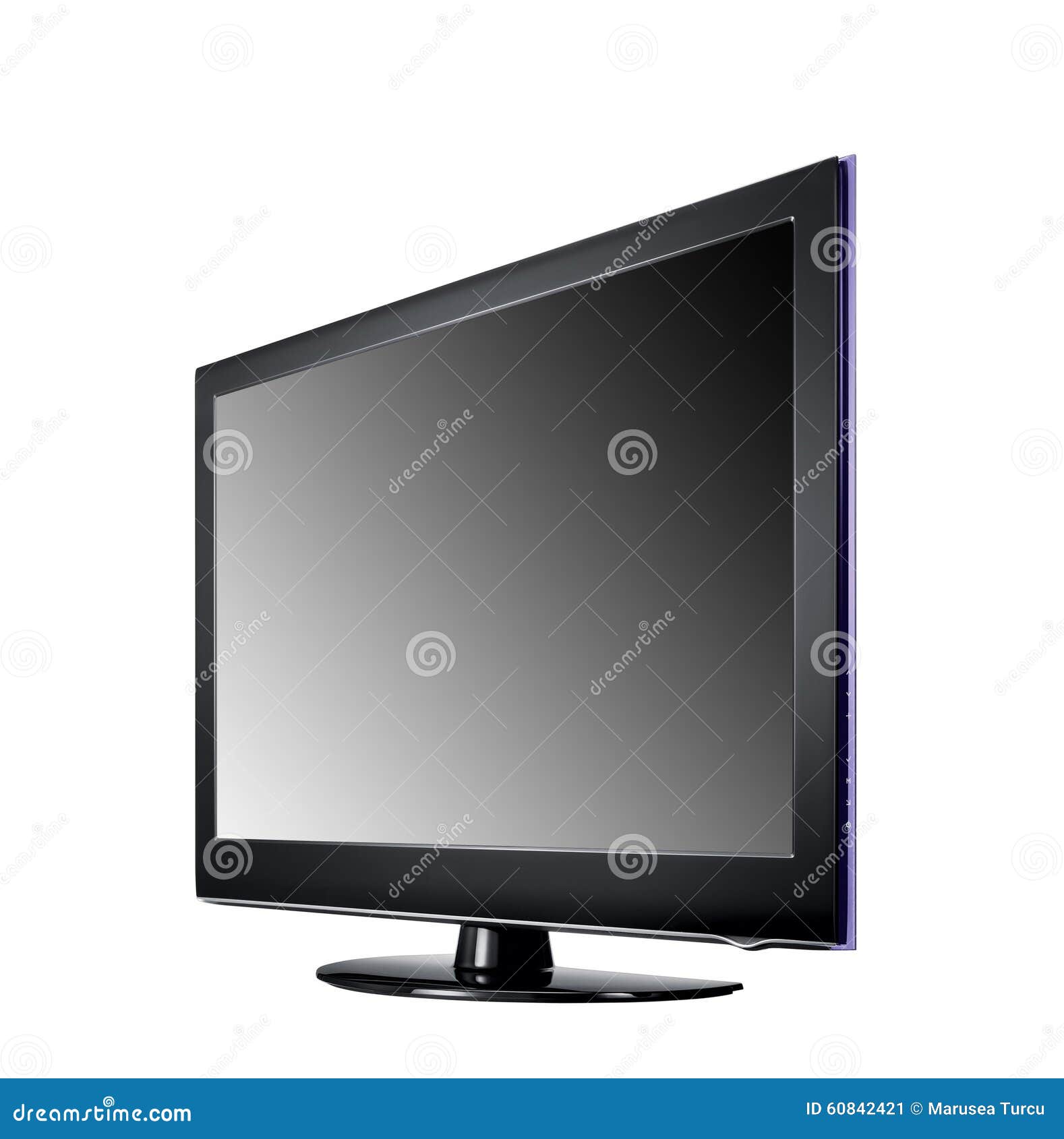 Wide screen tv display stock image. Image of gray, highdefinition ...