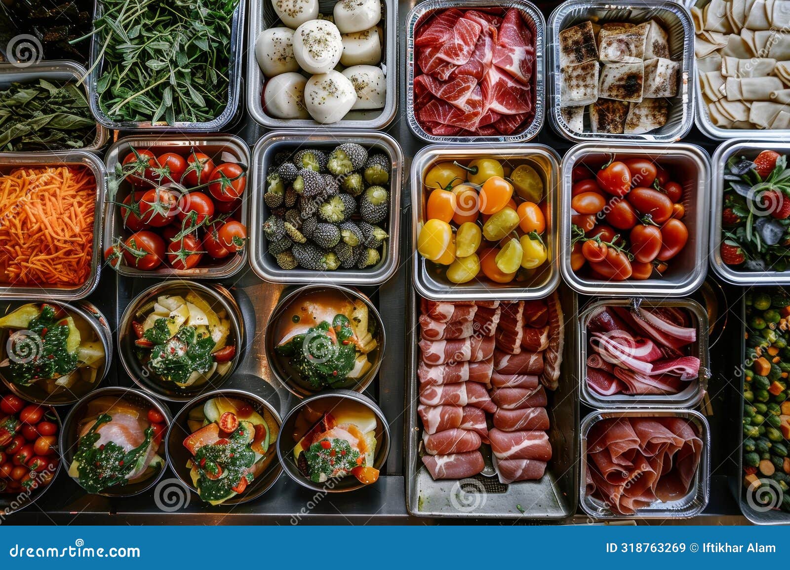 A Wide Selection of Diverse Foods Covering a Table, an Endless Array of ...