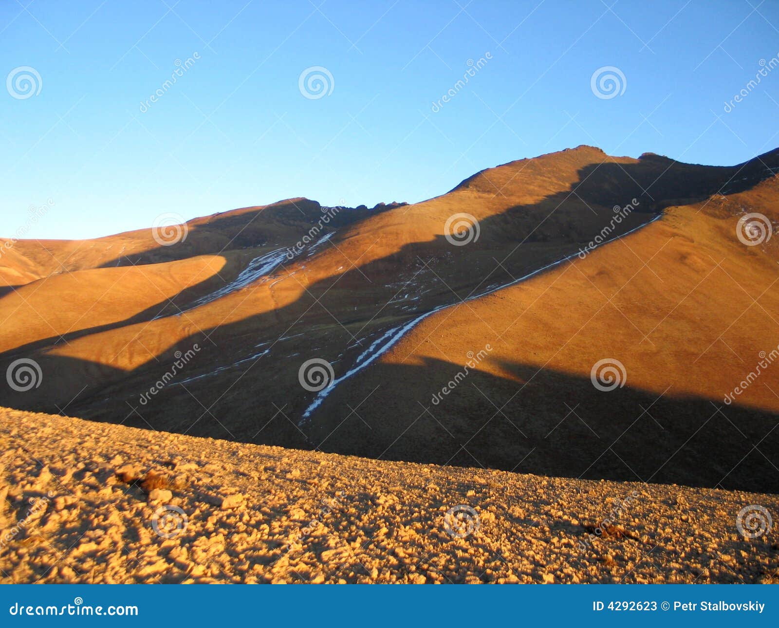 Wide shadows stock image. Image of peaks, shadow, hills - 4292623