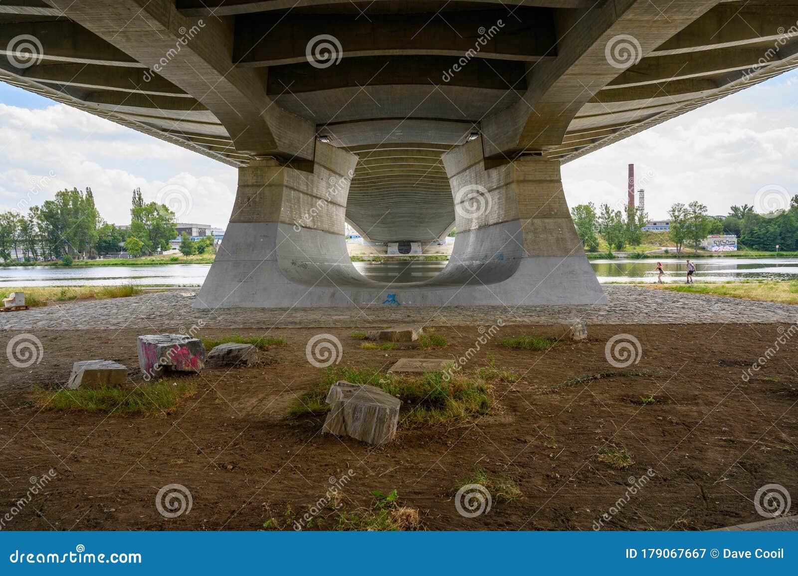 Wide Shot Beneath the Troja Bridge Editorial Photography - Image of ...