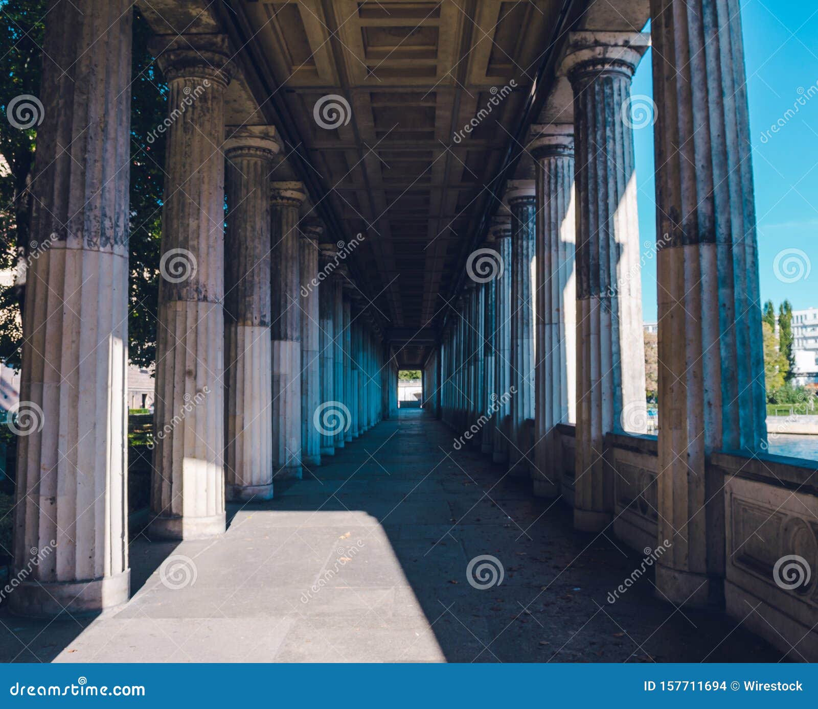 Pathway Through Columns Royalty-Free Stock Photo | CartoonDealer.com ...