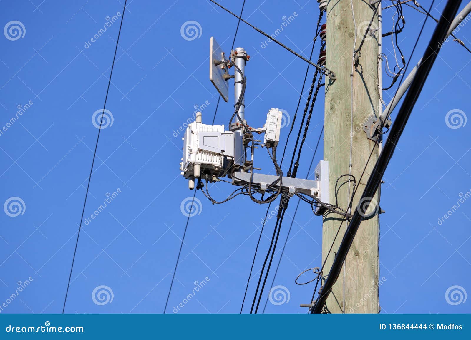 Wide on a Small Cellular Radio Access Node Stock Photo - Image of line ...