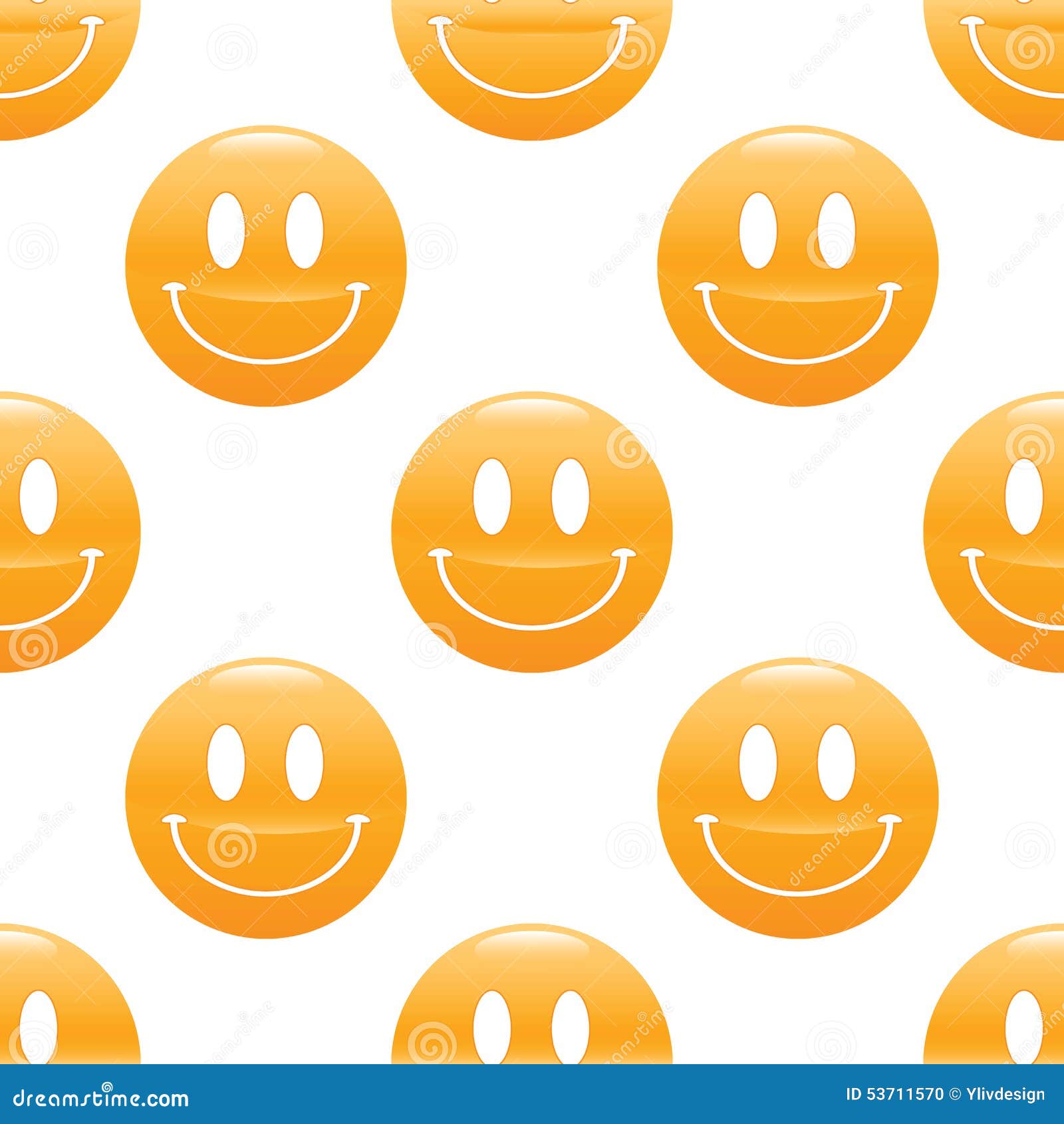 Wide Smiling Emoticon Pattern Stock Vector - Illustration of emoticon ...