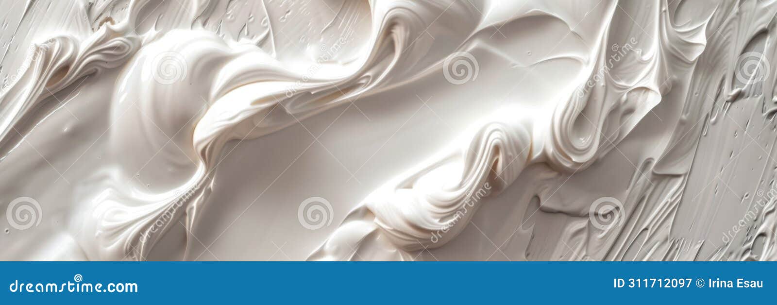 Wide Smooth Texture of White Creamy Spread. Stock Illustration ...