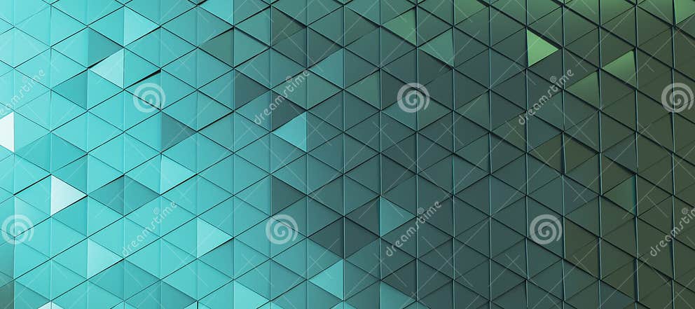 Wide Sparkling Triangular Landing Page Background. 3D Rendering Stock ...