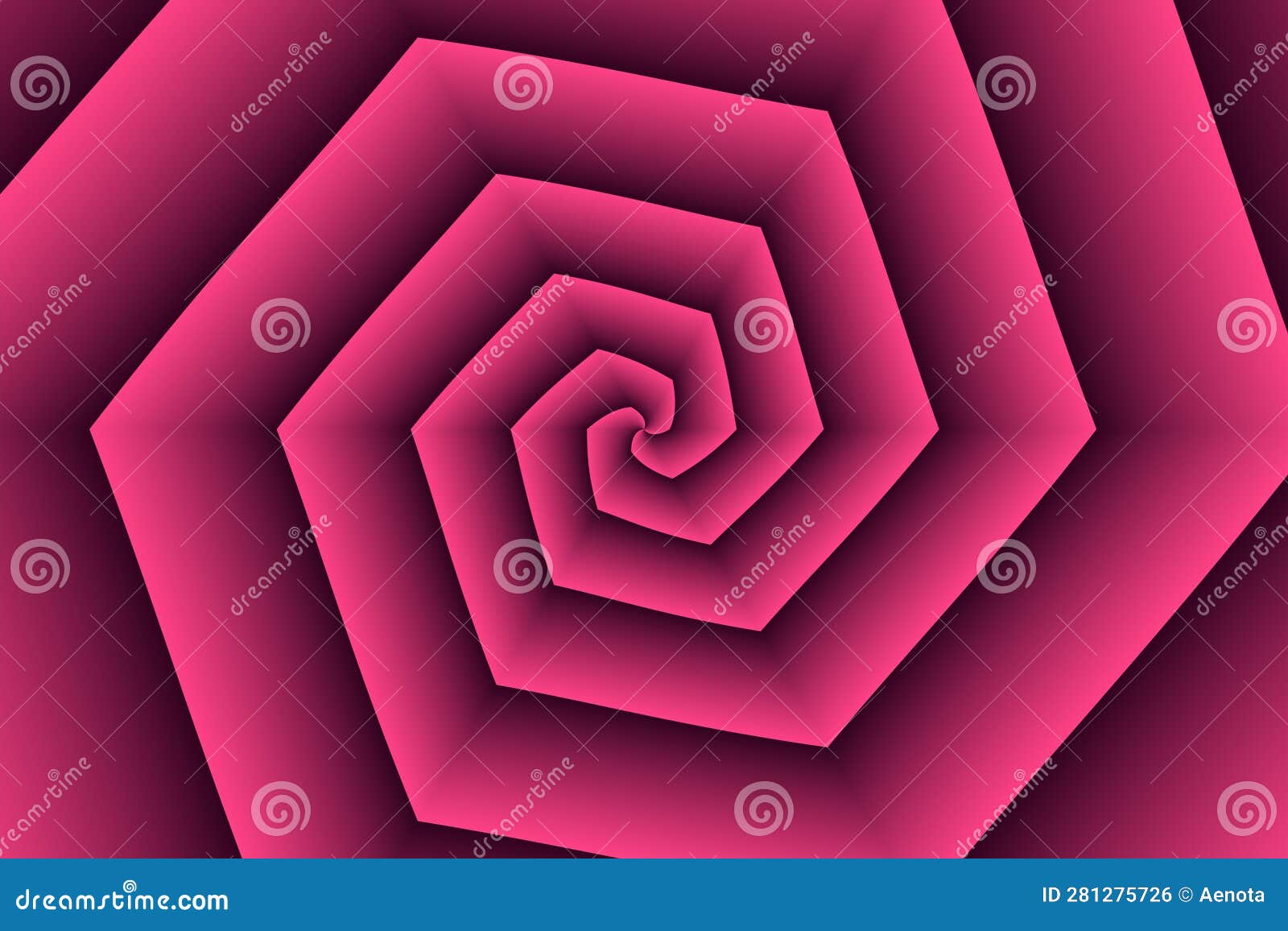 Wide Spiral Rosy Background Stock Illustration - Illustration of ...