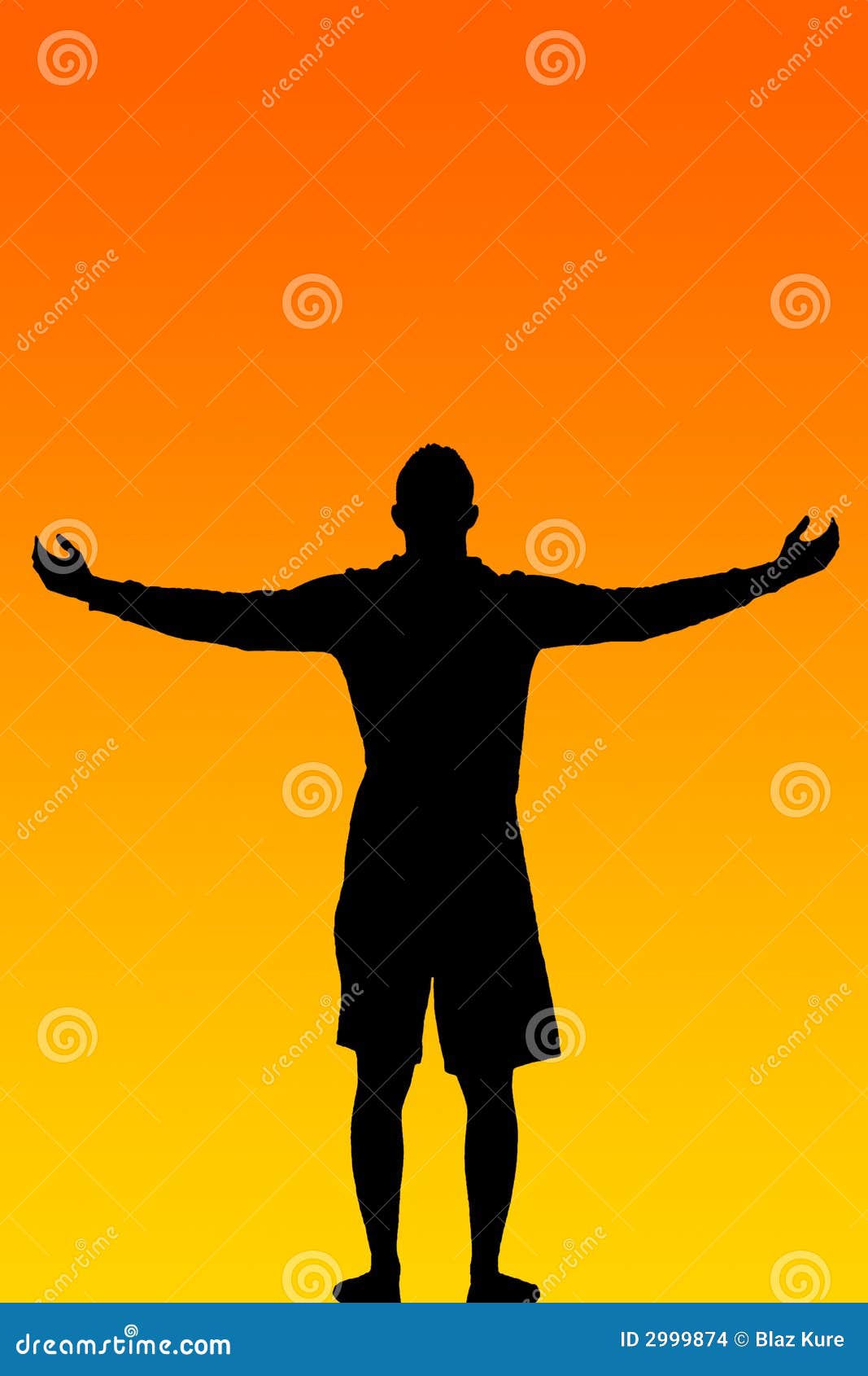 Wide Spread Arms Stock Images - Image: 2999874