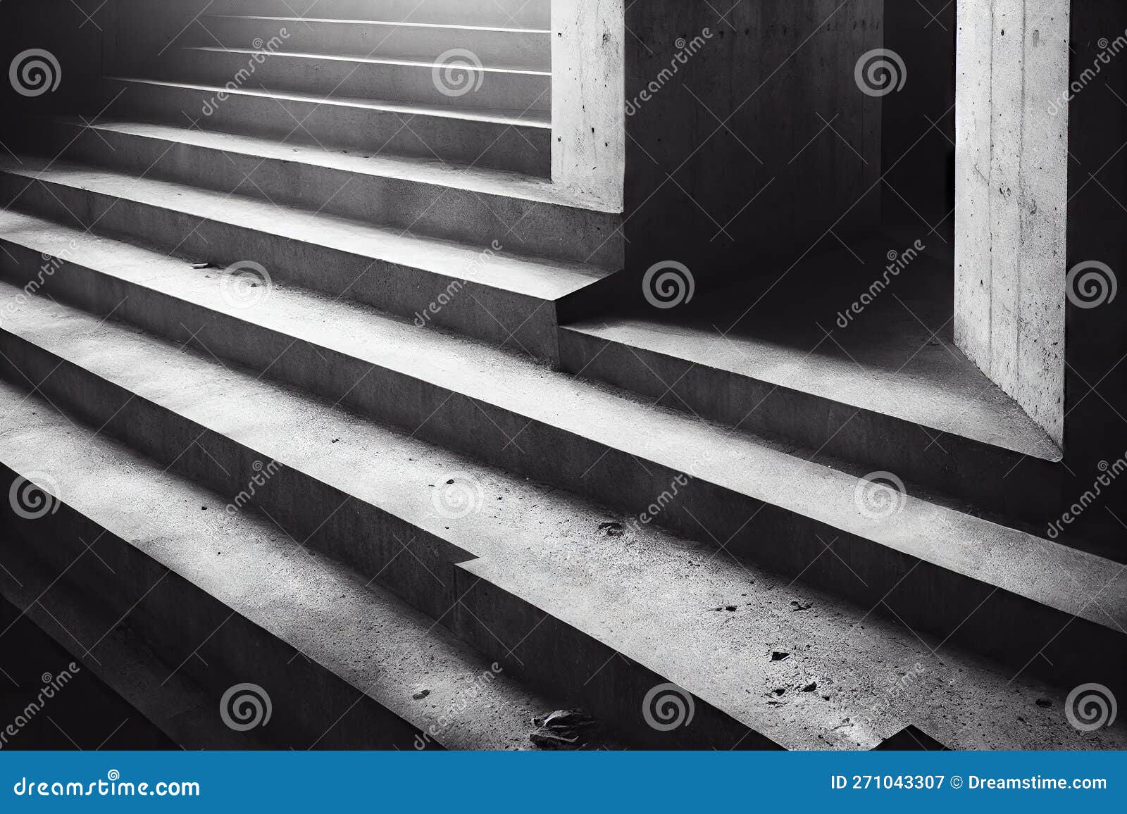 Wide Stairs Outside Building with Gentle Comfortable Steps Stock ...