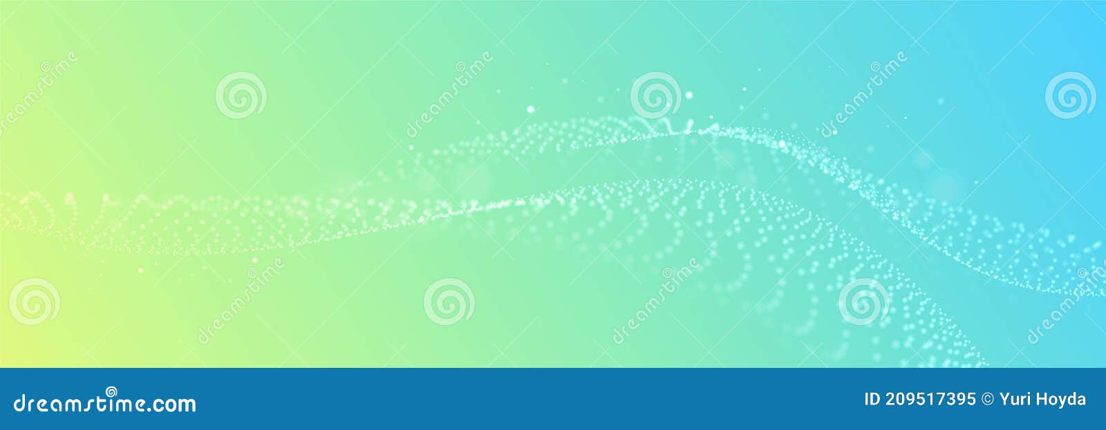 Wide Technolgy and Science Background. Abstract Wavy Particle Structure ...