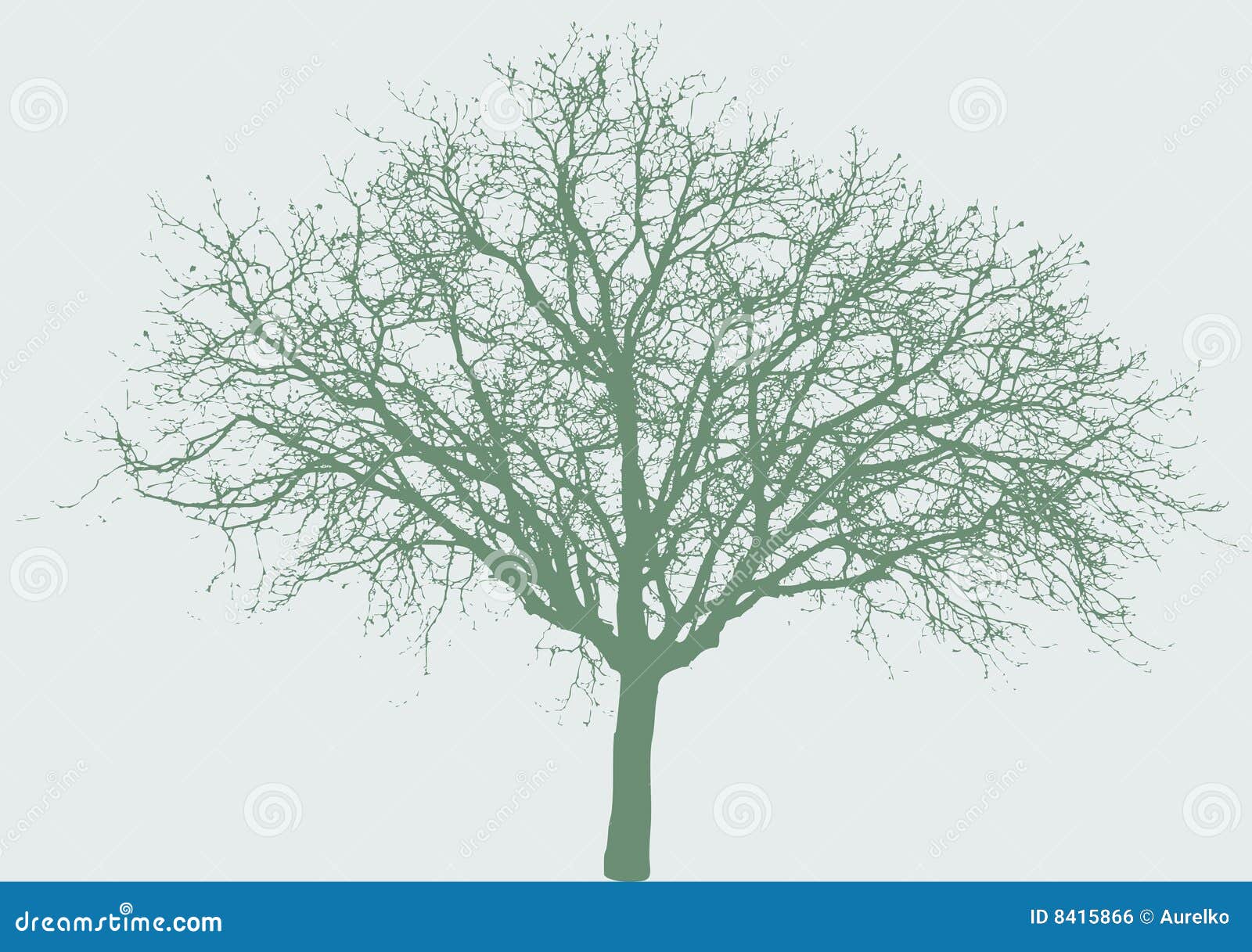 Wide tree stock vector. Illustration of board, drawing - 8415866