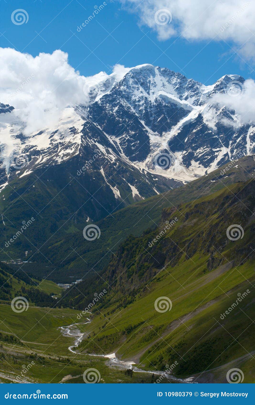 Wide valley stock image. Image of forest, color, valley - 10980379