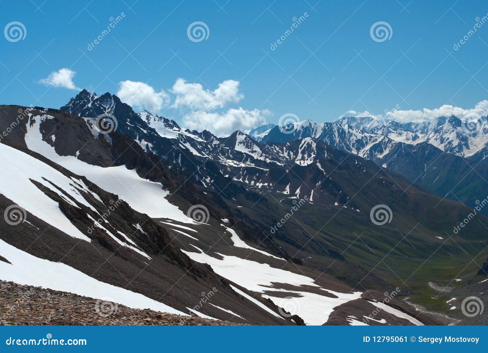 Wide valley stock image. Image of range, travel, mountains - 12795061