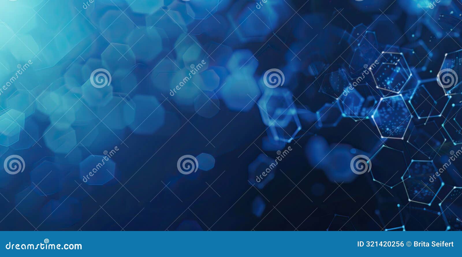 A Wide Variety of Floating 2D High Tech Shapes. Abstract Background ...