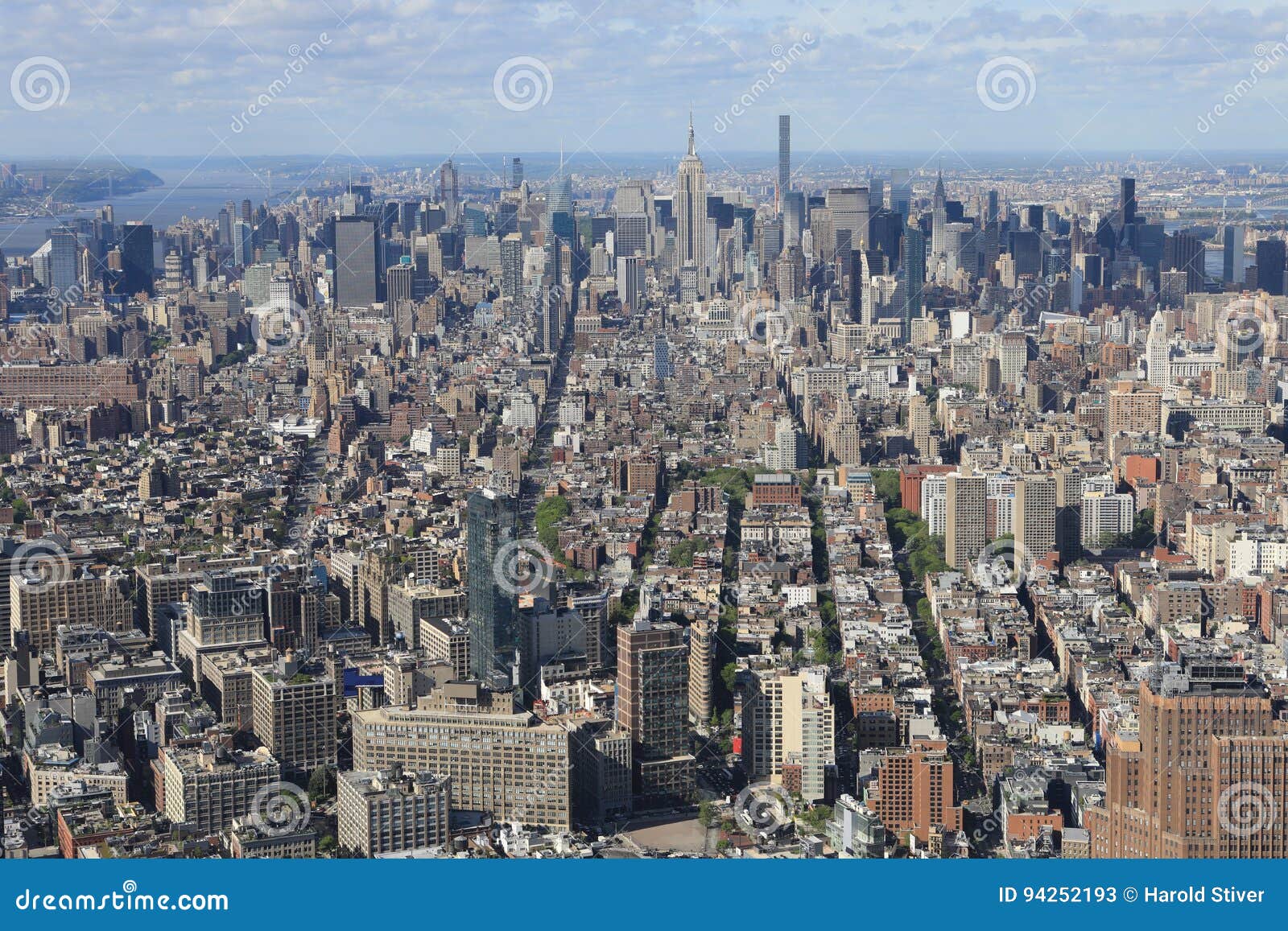 Wide View of Buildings in Lower Manhattan Editorial Stock Photo - Image ...