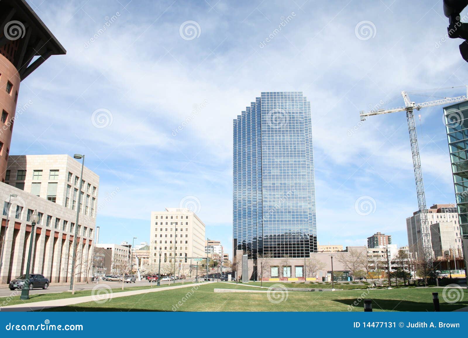 Wide view of Denver stock image. Image of patterns, concrete - 14477131