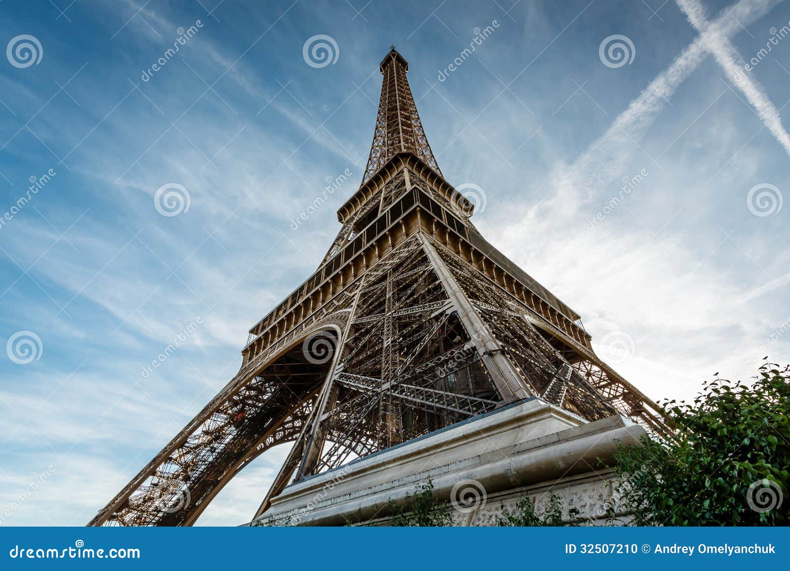 Wide View of Eiffel Tower from the Ground, Paris Editorial Image ...
