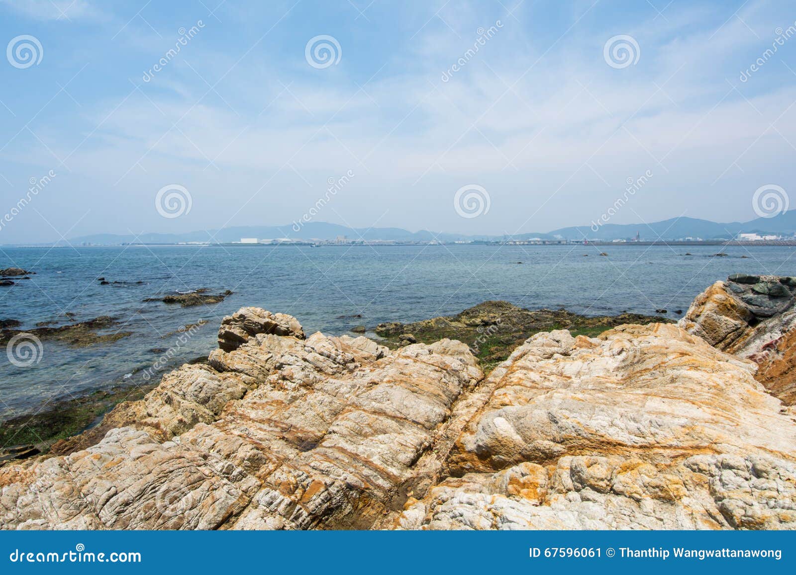 Wide View of Sky and Sea stock image. Image of natural - 67596061