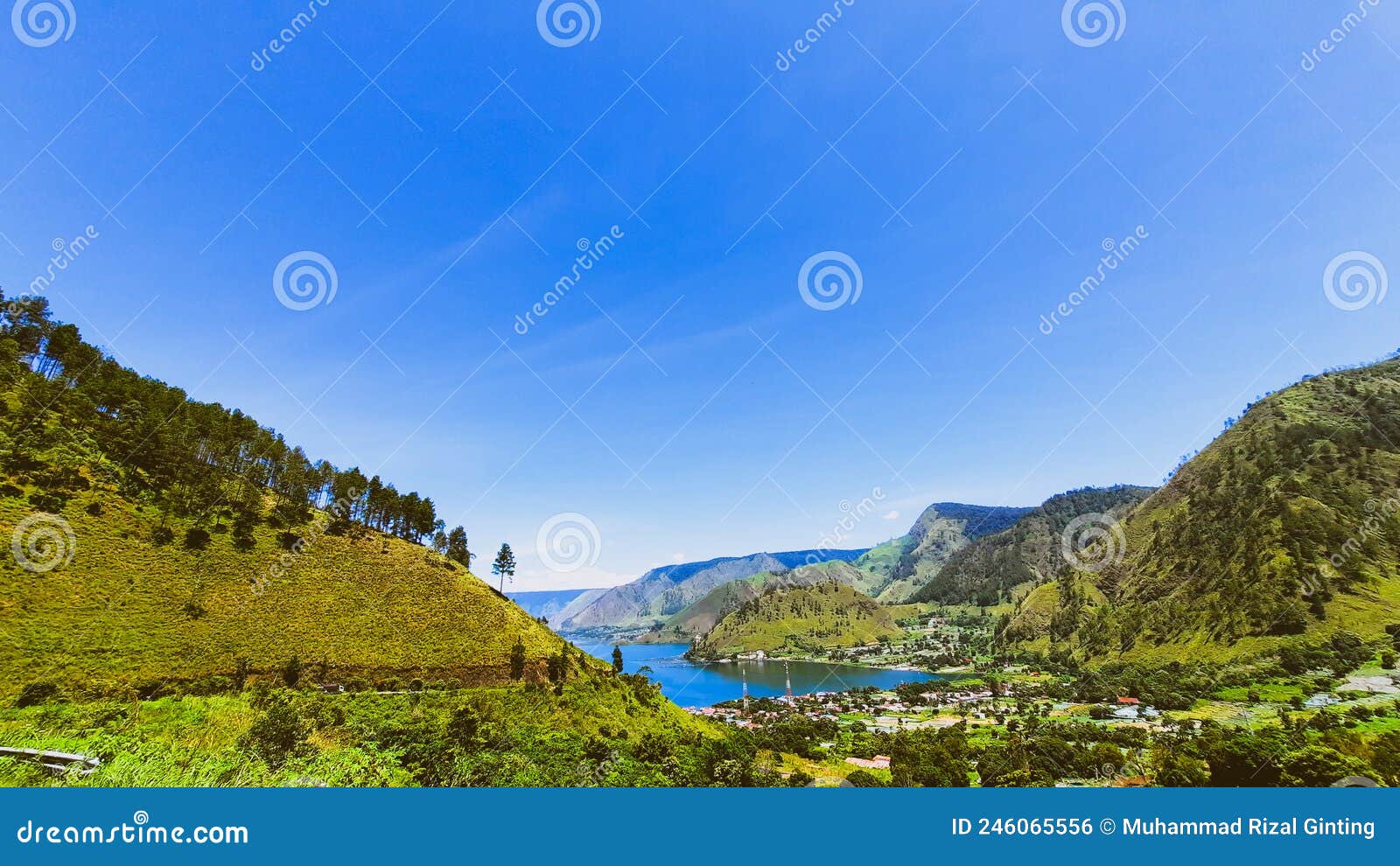 Wide View from the Top of the Hill Stock Photo - Image of beautiful ...
