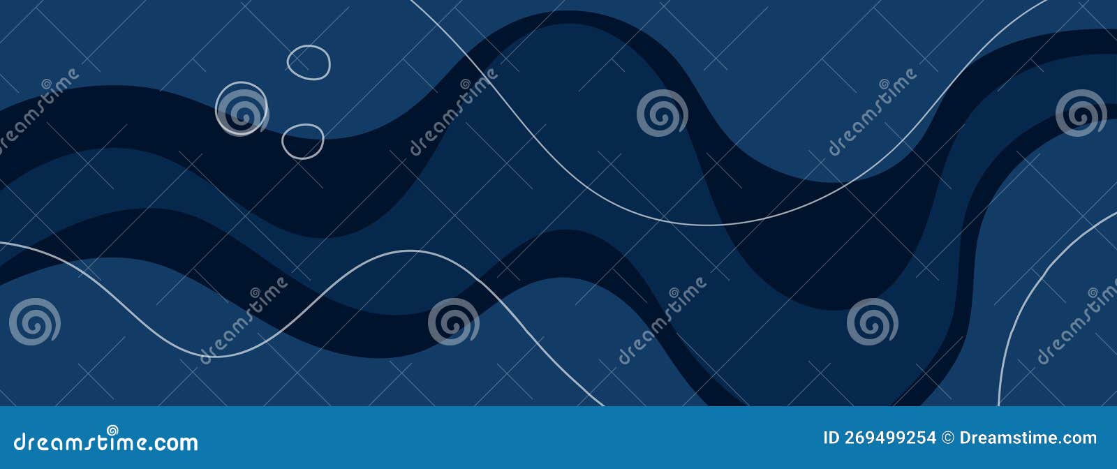 Wide Web Banner with Organic Curves and Texture Stock Vector ...