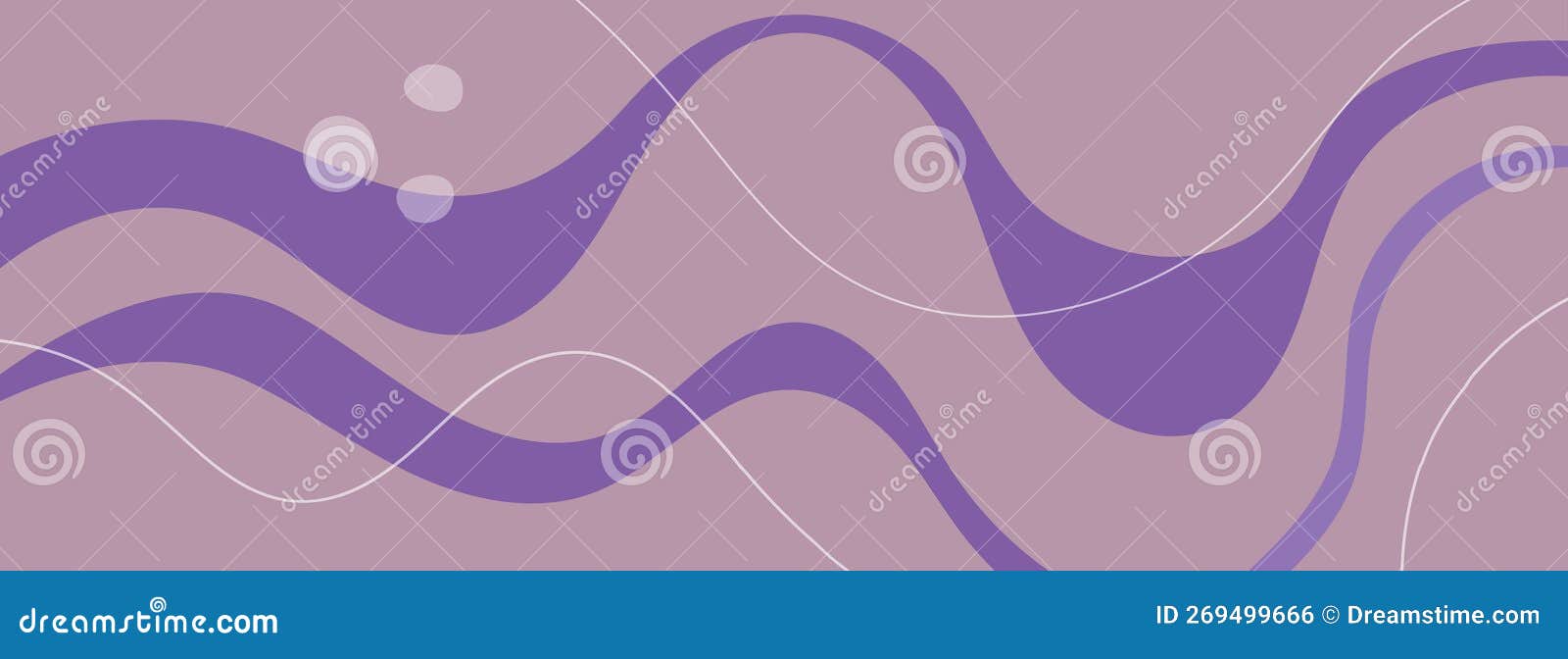 Wide Web Banner with Organic Curves and Texture Stock Vector ...
