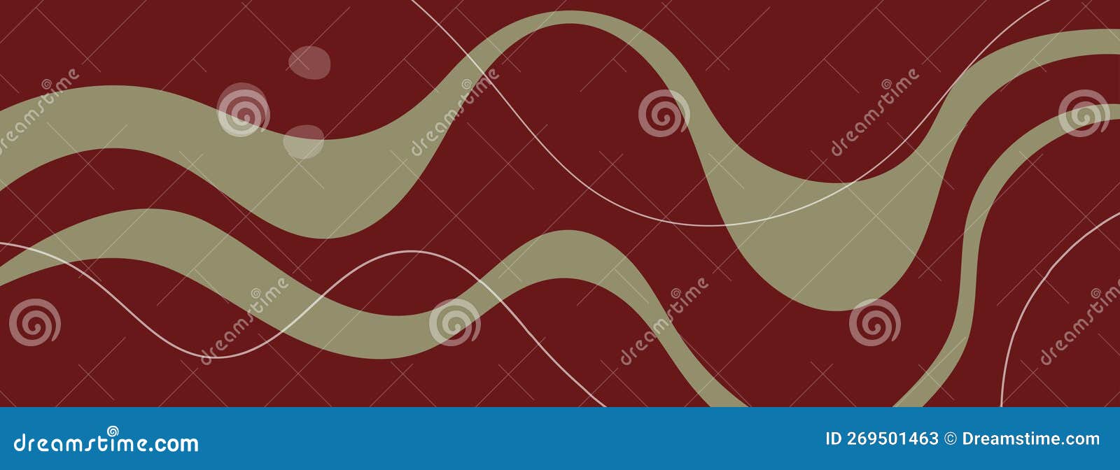 Wide Web Banner with Organic Curves and Texture Stock Vector ...