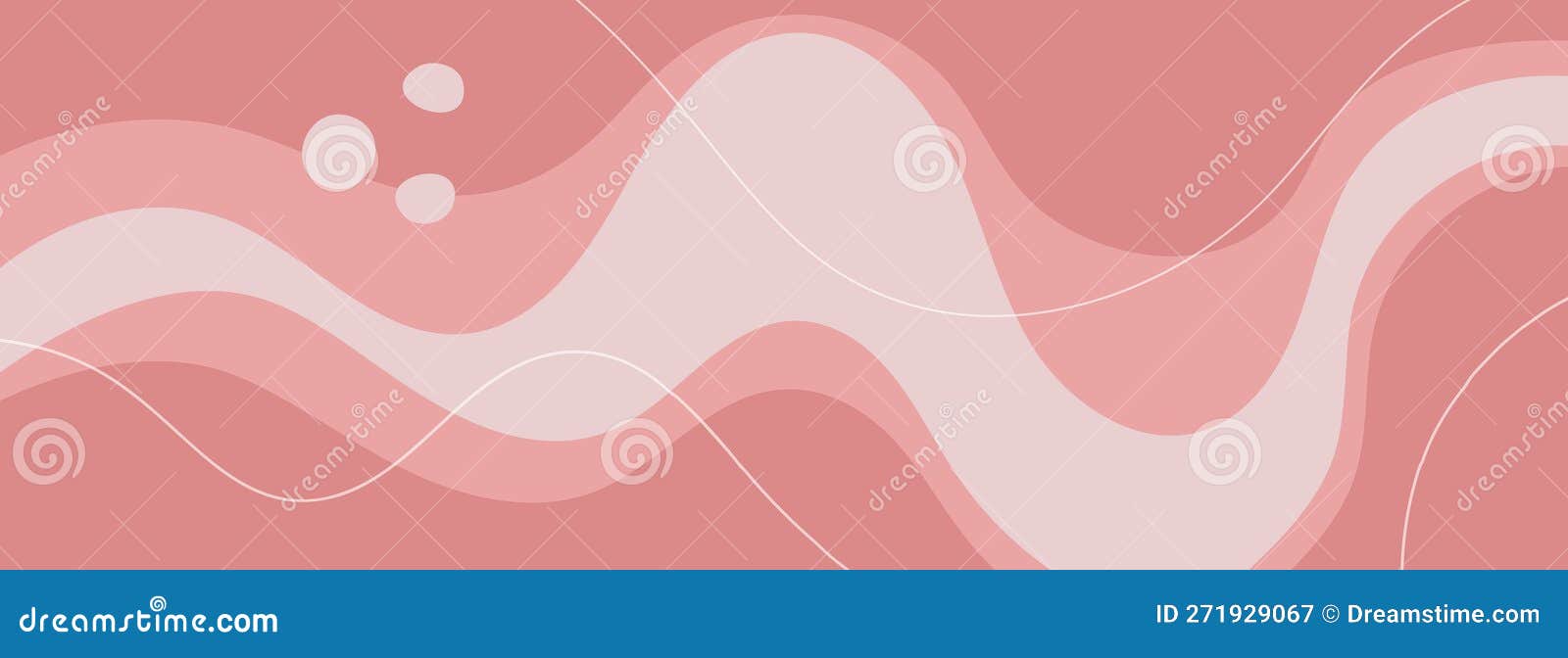 Wide Web Banner with Organic Curves and Texture Stock Vector ...