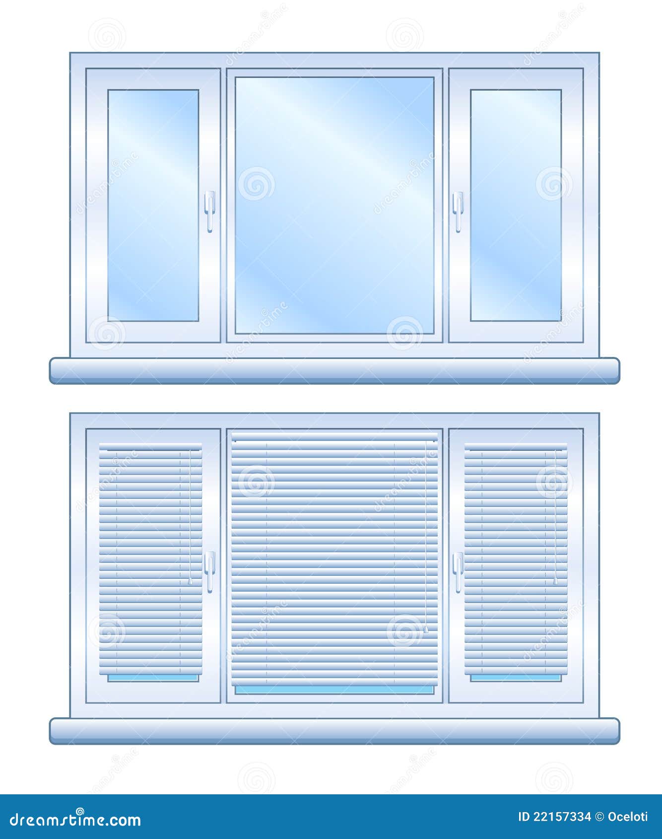 Wide window stock vector. Illustration of view, glass - 22157334