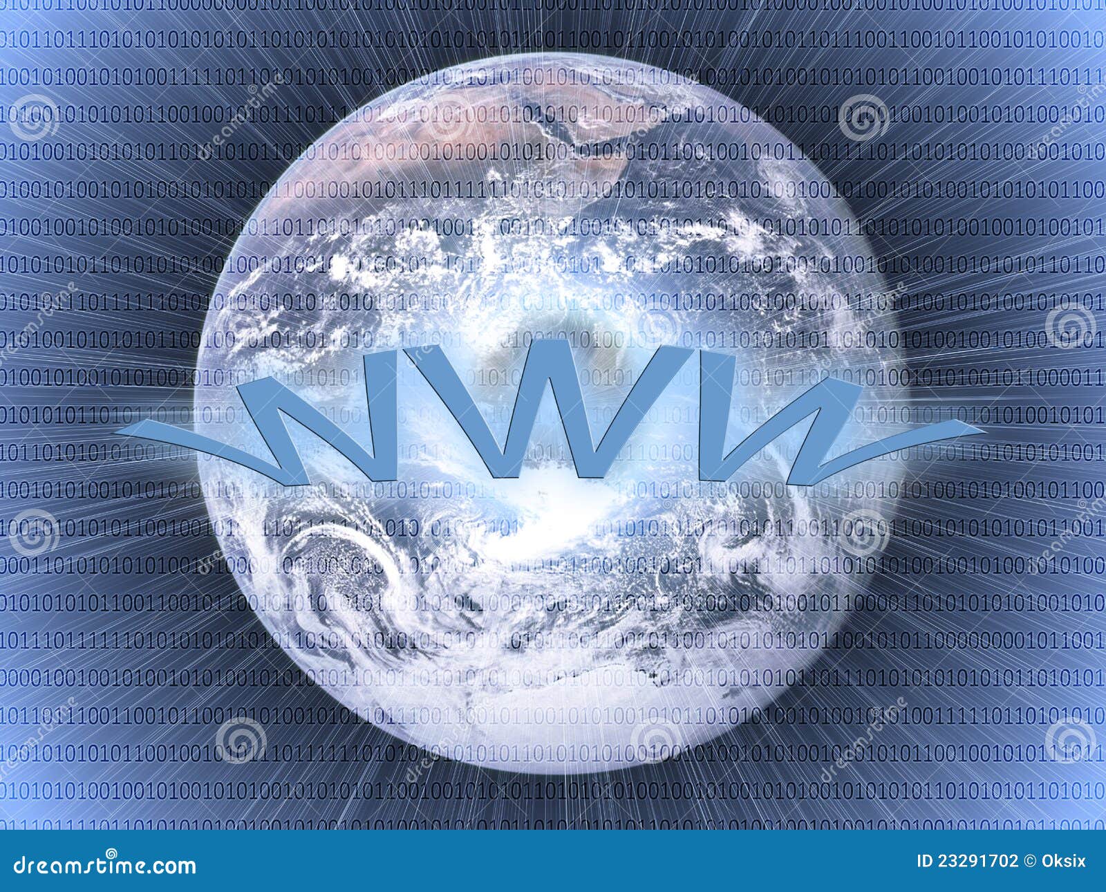 Wide world web concept stock illustration. Illustration of bits - 23291702