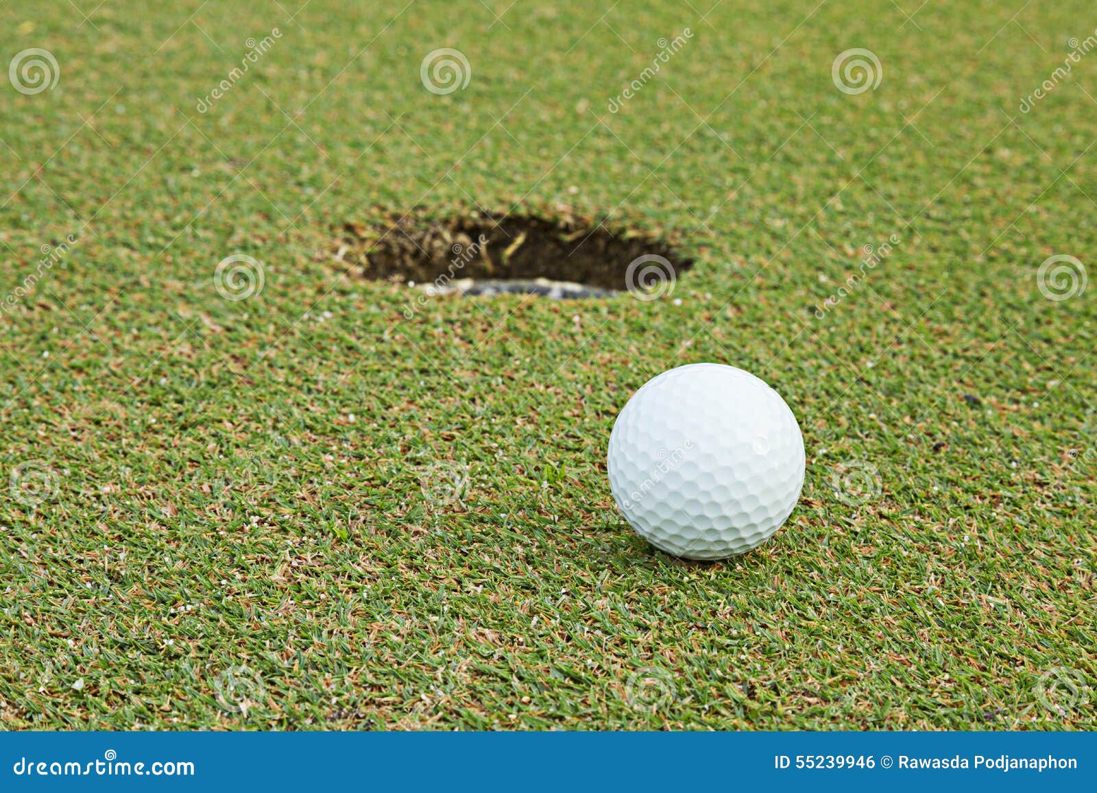 Widely Golf Course in Very Nice Day in Summer Stock Photo - Image of ...