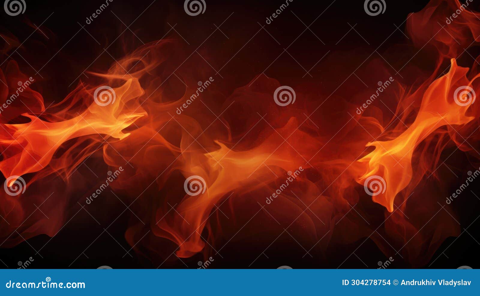 Widescreen Abstract Fire Background, Abstract Illustration Stock ...