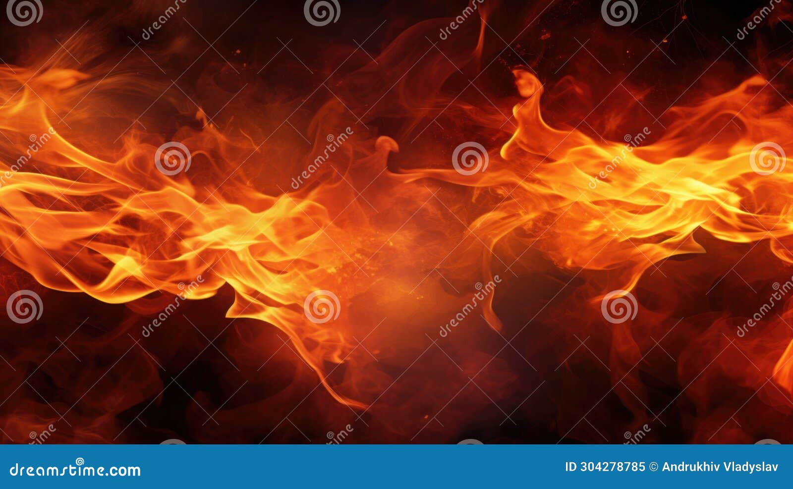 Widescreen Abstract Fire Background, Abstract Illustration Stock ...