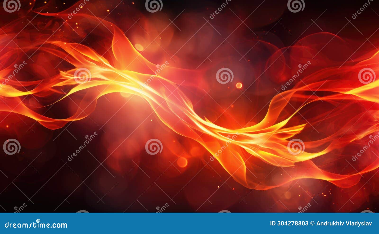 Widescreen Abstract Fire Background, Abstract Illustration Stock ...