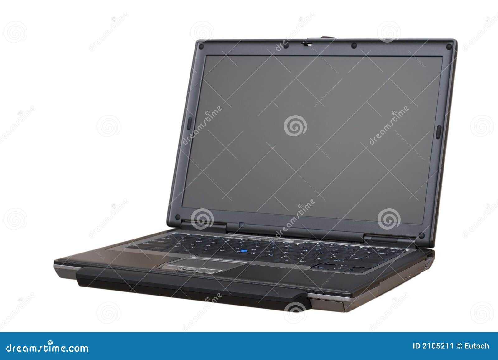 Widescreen Laptop with Palmrest Stock Image - Image of keyboard, grey ...